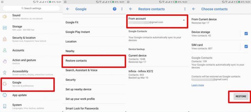 How to Restore Deleted Contacts on Android