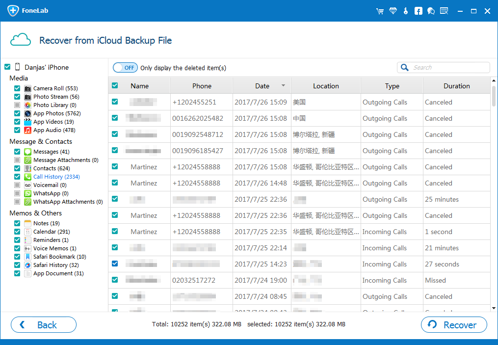 Retrieve IPhone Call Logs From ICloud Backup Selectively Retrieve IPhone Call Logs From ICloud Backup Selectively