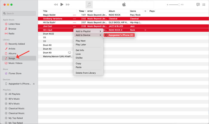How to Add Music from iTunes to iPhone | AppGeeker